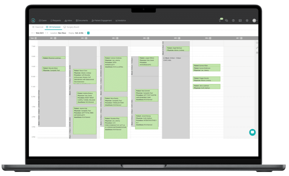 Surgery Scheduling Software | HST Case Coordination